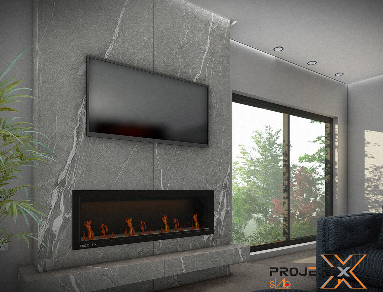 Fireplace Tiles Gallery - Project X Slabs, Vancouver BC