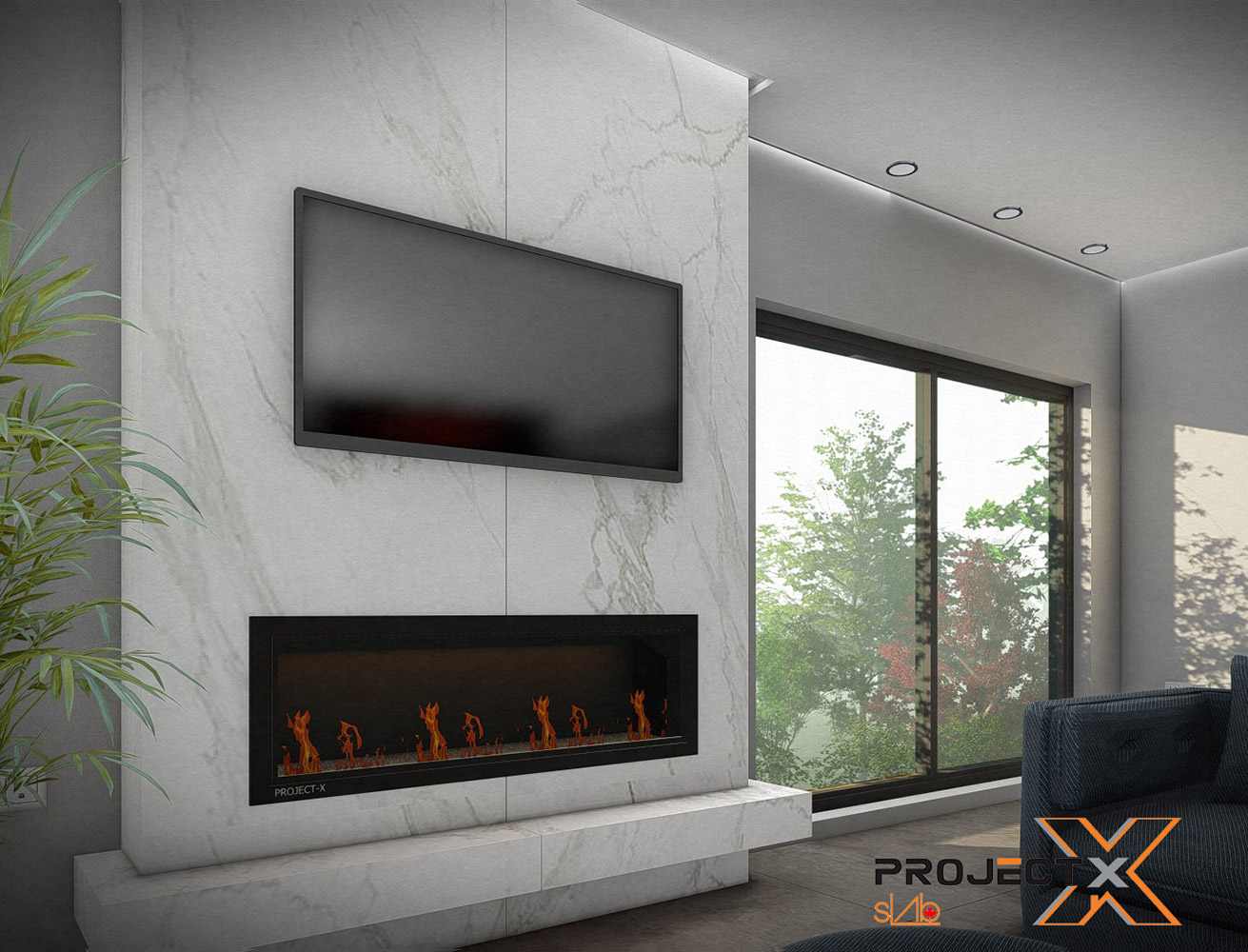Fireplace Tiles Gallery - Project X Slabs, Vancouver BC