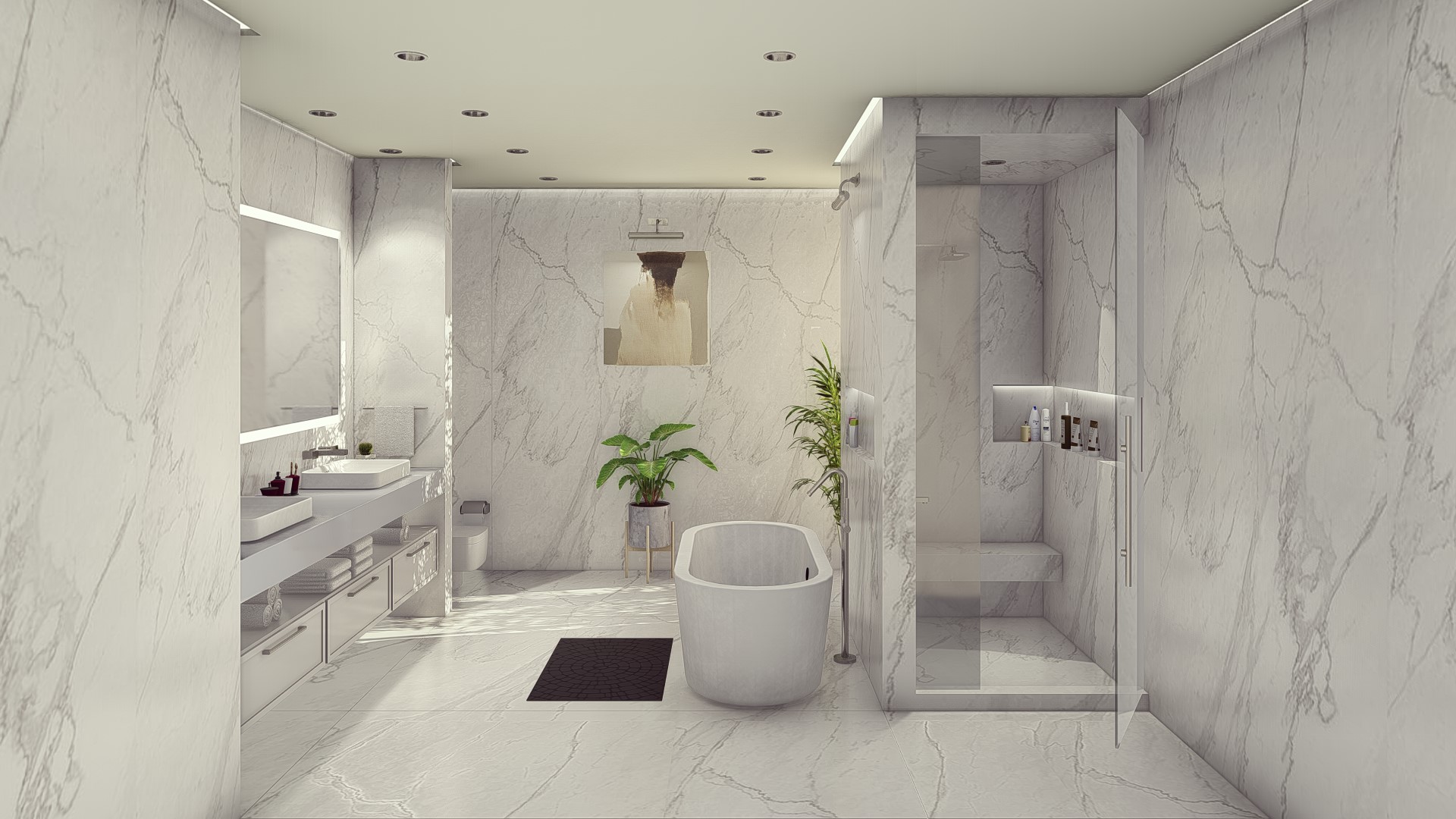 Bathroom Porcelain Tiles Gallery - Project X Slabs, Vancouver BC