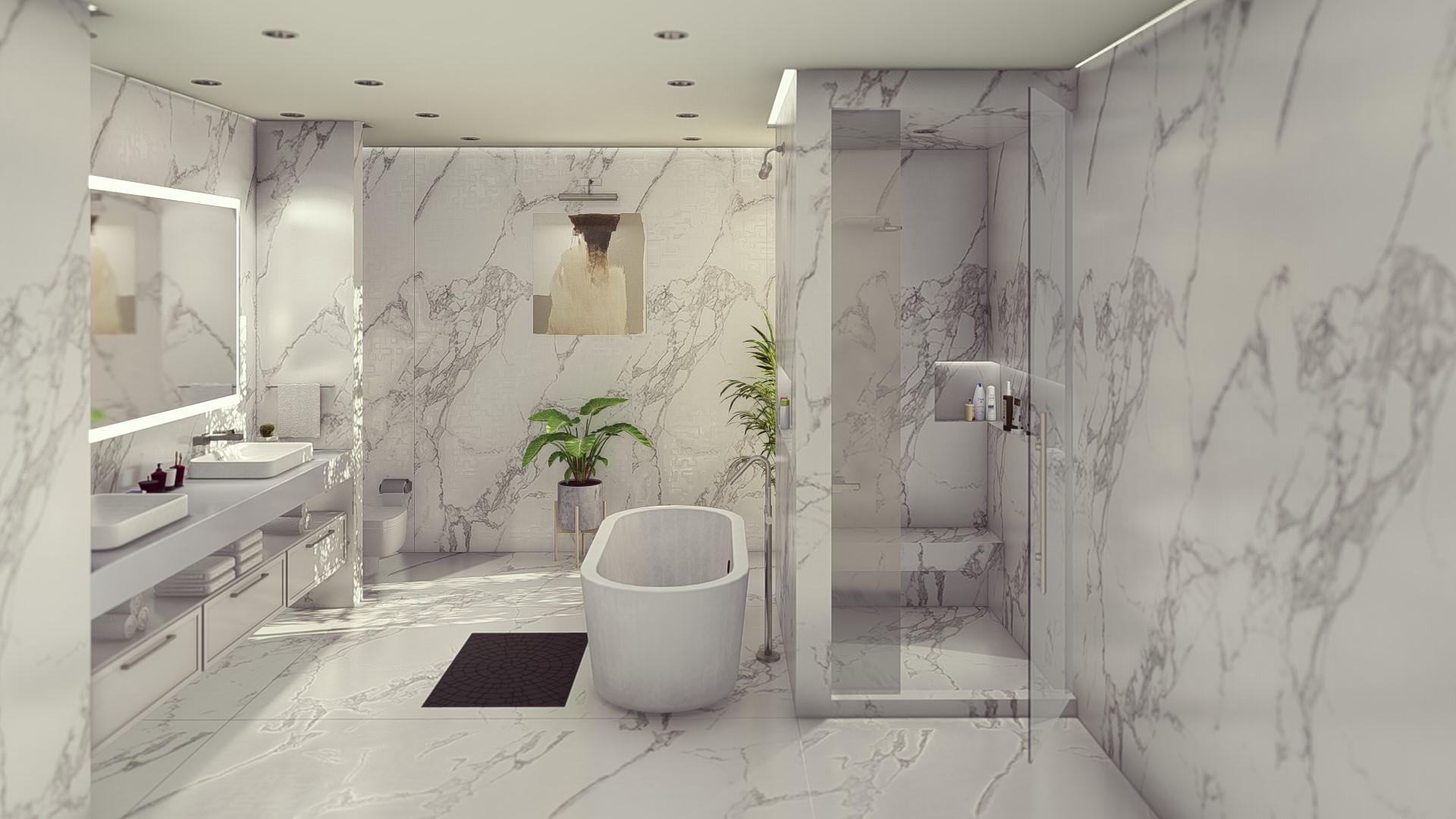 Bathroom Porcelain Tiles Gallery - Project X Slabs, Vancouver BC