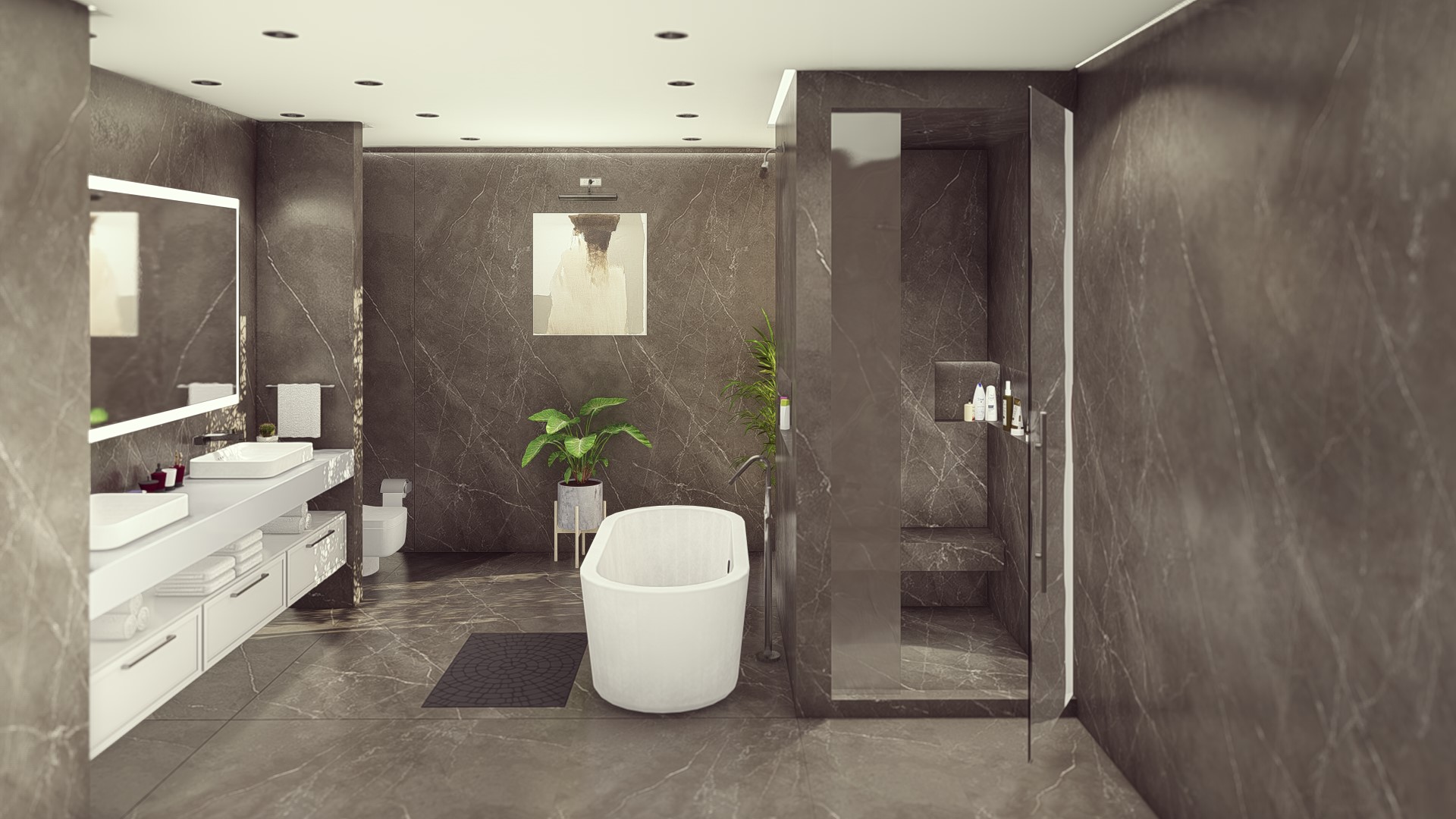 Bathroom Porcelain Tiles Gallery - Project X Slabs, Vancouver BC